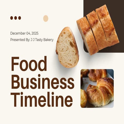 Food Business Timeline for Successful Growth | PDF