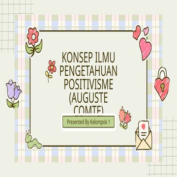 Konsep Ilmu Aliran Positivisme (Auguste Comte).pptx