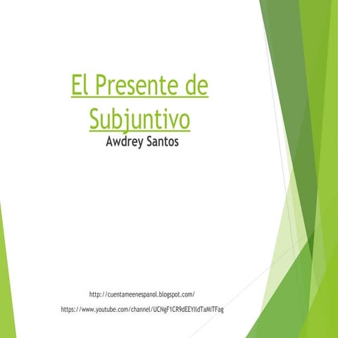 Presente de subjuntivo | PPT