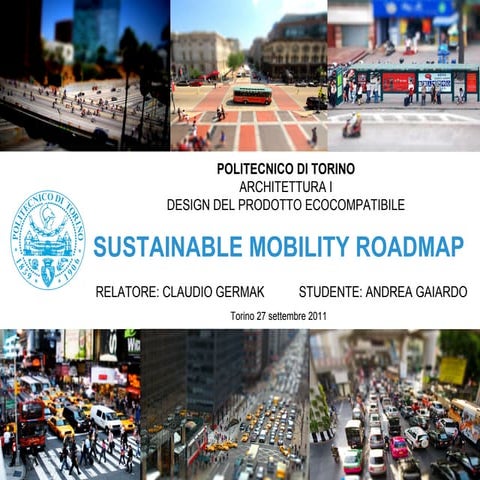 Sustainable mobility roadmap - master thesis | PPT
