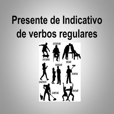 Presente verbos regulares | PPT