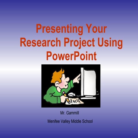 Presenting Your Research Project Using Powerpoint 1217346396336216 9 | PPT