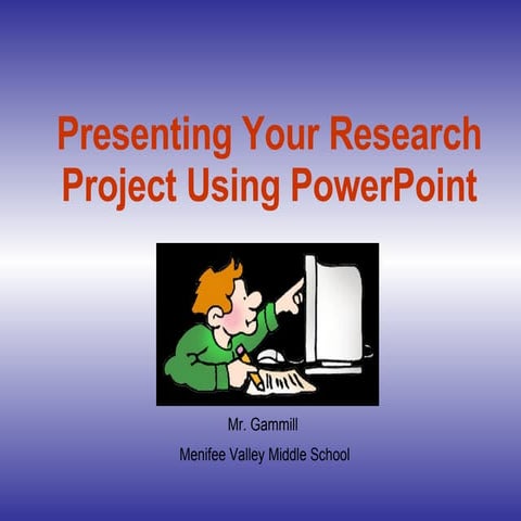 Present Your Research Project Using Power Point | PPT