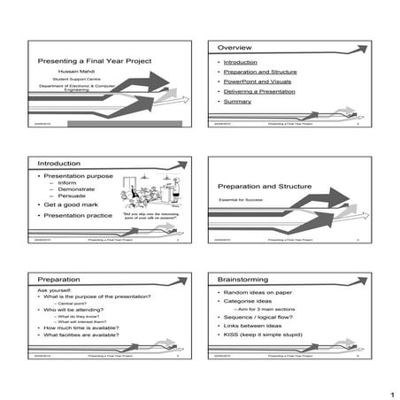 Steps for making presentation of final year project | PPTX