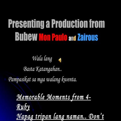 SPCNHS RUBY II | PPT