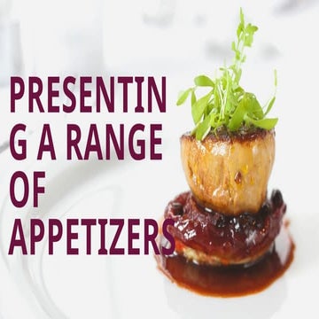 Presenting a Range of Appetizers (hot and cold).pptx