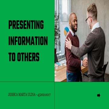 Presenting information to others | PPTX