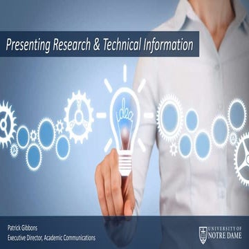 Presenting research and technical information | PPTX