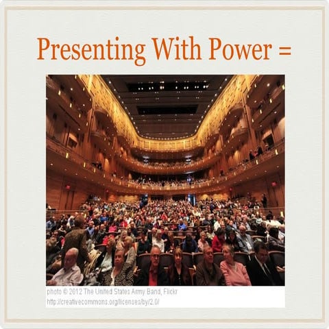 Presenting with power | PPT