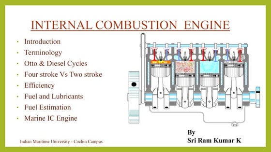 I.C.E 2 LECTURE 1 difference between gasoline and diesel engines | PPT