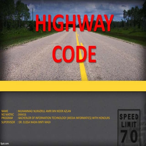 Highway Code | PPTX