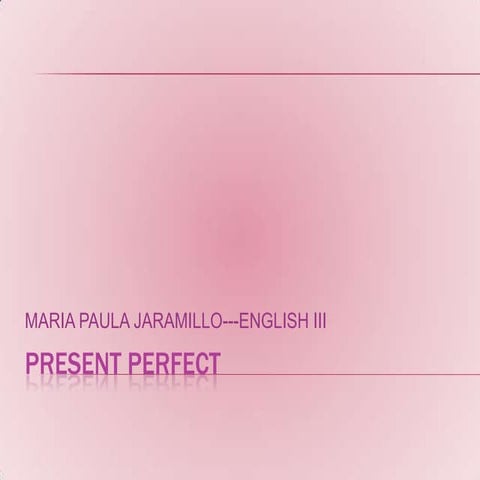 Present perfect | PPT