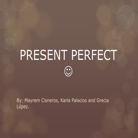 Present perfect | PPTX