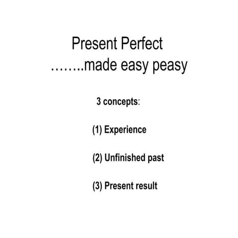 Present perfect | PPT