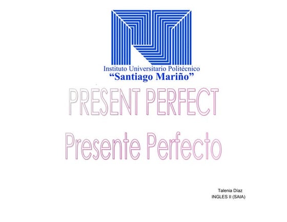 Mapa conceptual present perfect | PPT