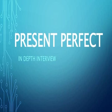 Present perfect | PPTX