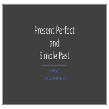 Present perfect | PPT