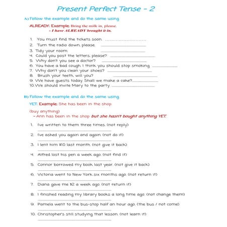 Present perfect 2 | PDF