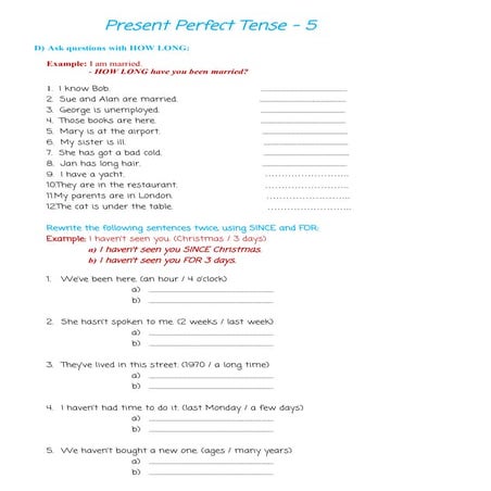 Present perfect 5 | PDF