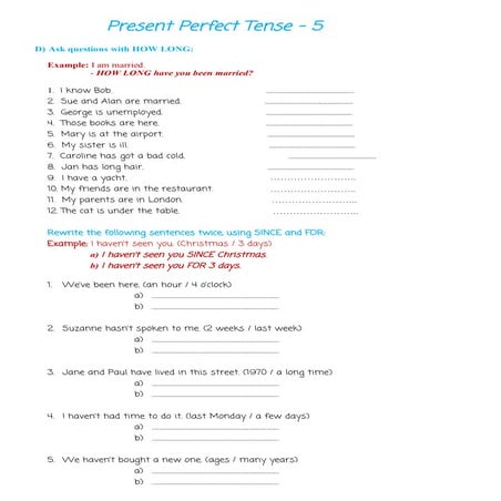 Present perfect 5 | PDF