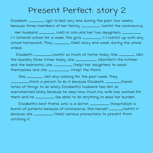 Present perfect story 2 | PDF