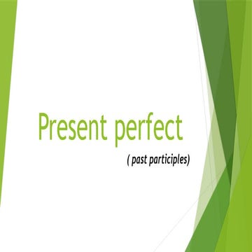 Present perfect talking about experiences | PPTX