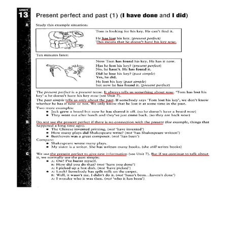 Present perfect 1 (intermediate) | PDF