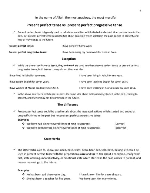 PRESENT PERFECT TENSE | PPT