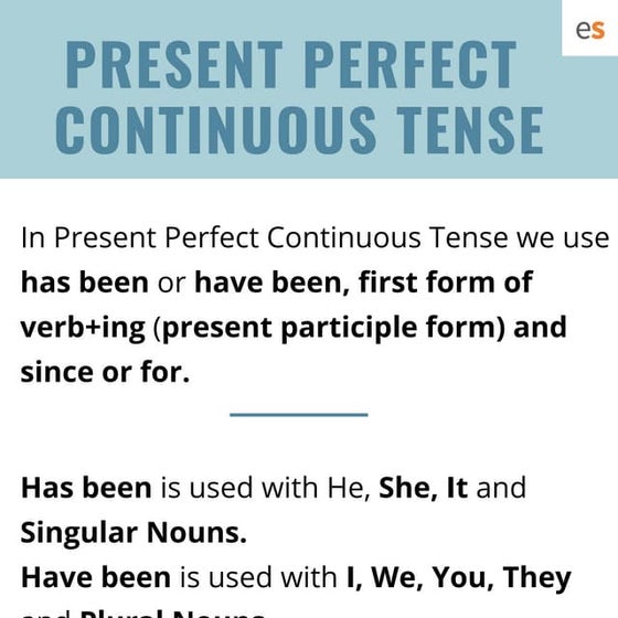 Present perfect tense vs present perfect continous | PPT