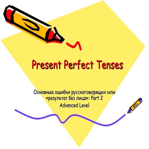 Present perfect mistakes 2 | PPT