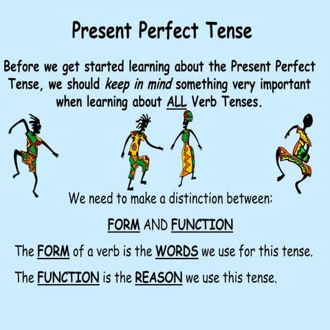 Present perfect tense | PPTX