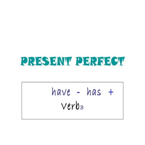 Present perfect tense 2 | PPT