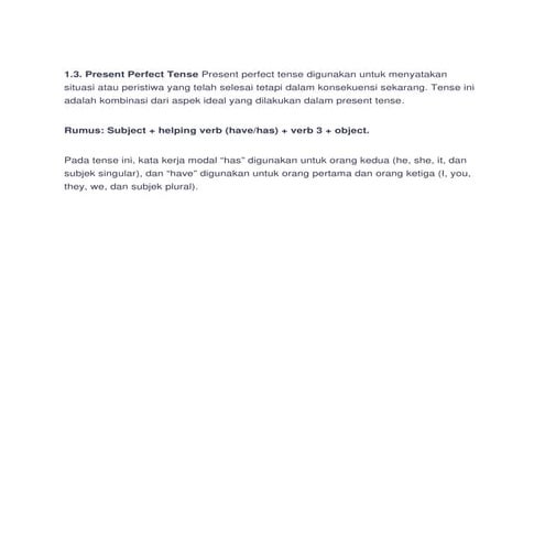 Present Perfect Tense.docx11111111111111 | DOCX