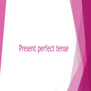 Present Perfect Tense Pptx Instructor Zakia Haidari Pptx