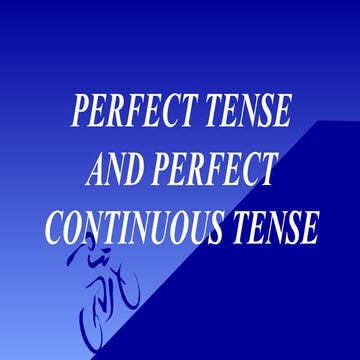 Present Perfect Tense Pptx Pptx Tenses Type Pptx