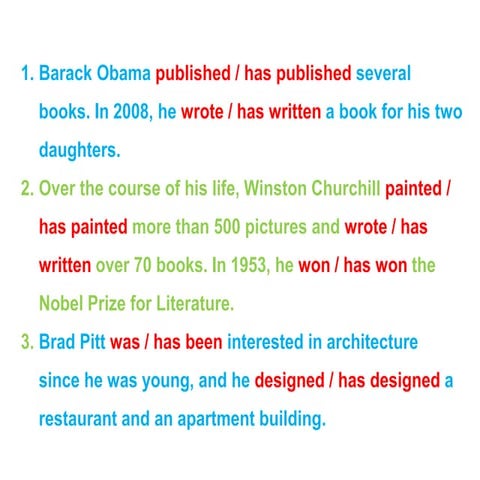 Present perfect vs Past Simple | PPT