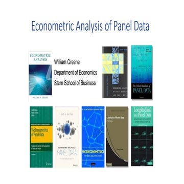 Presentationpaneldataeconometricpptx 