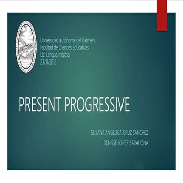 Present progressive | PPS