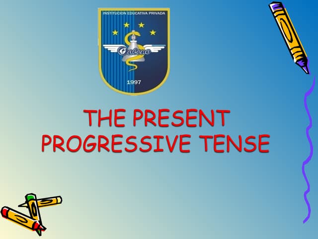 Progressive Verb Tenses | PPTX