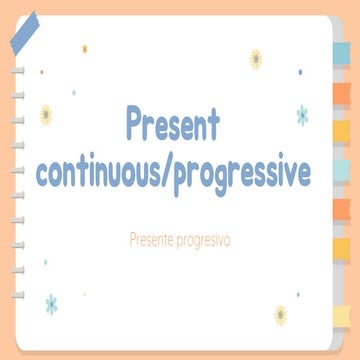 Present progressive | PPT