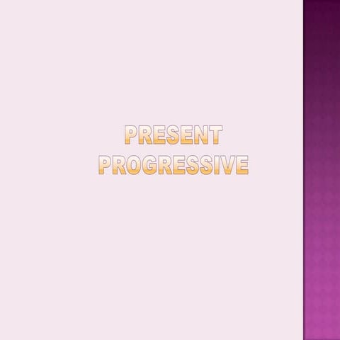Present progressive questions 3º | PPTX