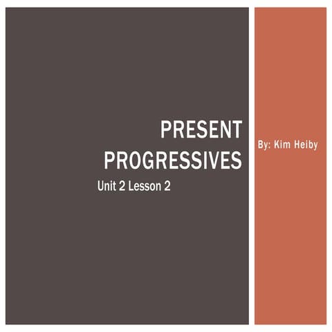 Present progressive jessika | PPTX