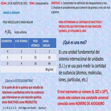Concepto de mol | PPTX