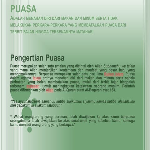 PPT Puasa Ramadhan | PPTX