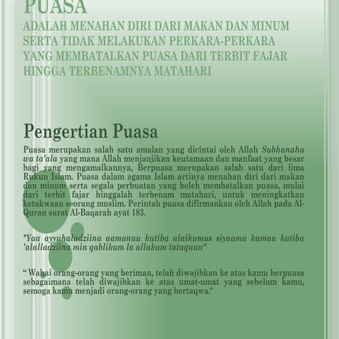 PPT Puasa Ramadhan | PPTX
