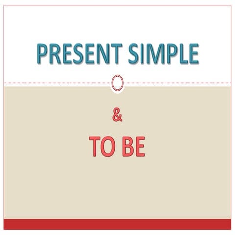To be verb - am is are | PPTX