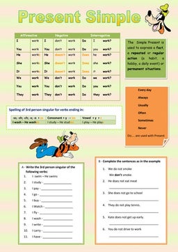 Table Of English Tenses | PDF