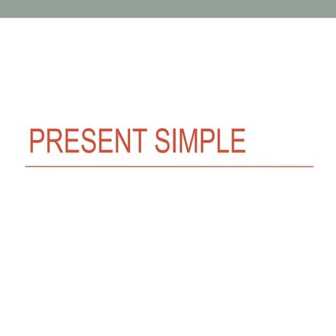 Present simple | PPT