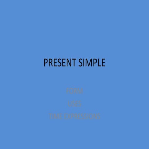 Present simple | PPTX