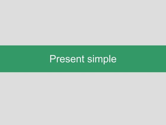 Present simple | PPT